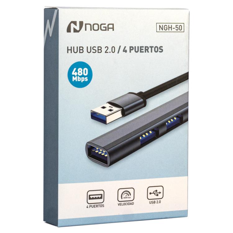 HUB USB 4 Puertos 480 Mbps - Noganet